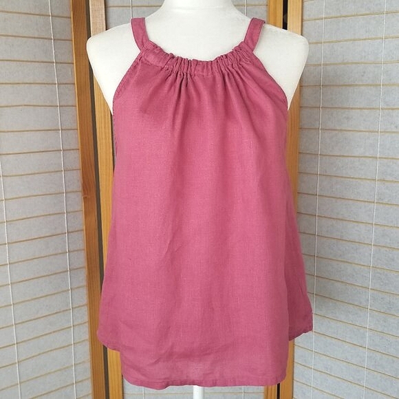 Nicole Miller | Tops | Nicole Miller Linen Tank Top Sleeveless ...